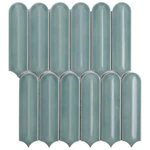 Ivy Hill Tile Coralis Atlantic Blue 4 in. x 0.31 in. Frosted Matte ...