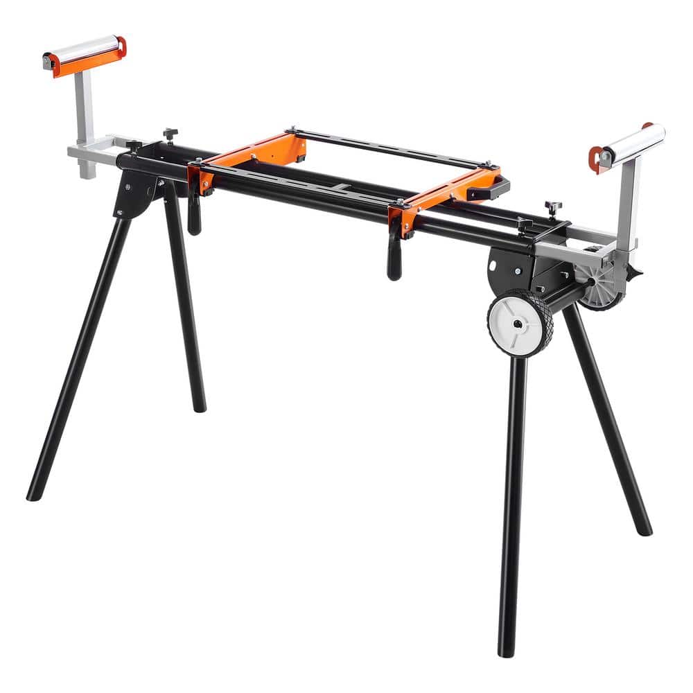 VEVOR Miter Saw Stand, 550 lbs. Load Capacity Steel Collapsible Stand ...