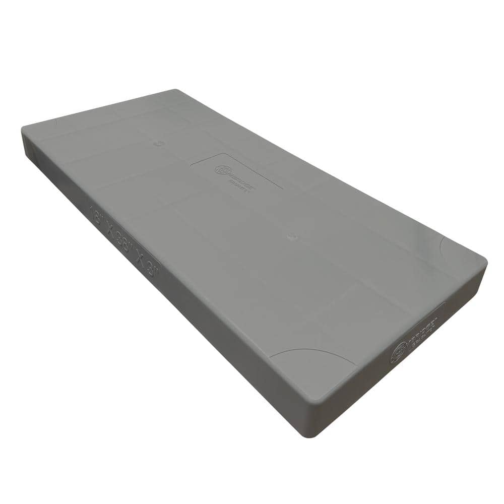 Cambridge 18 in. x 38 in. x 3 in. Polypropylene Condenser Mounting Pad ...