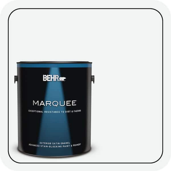 BEHR MARQUEE 1 gal. #BL-W09 Bakery Box Satin Enamel Exterior Paint ...