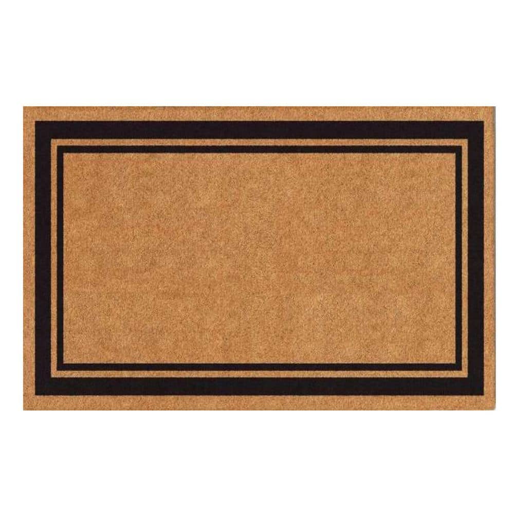 Ottomanson Coir 36 in. x 72 in. Indoor/Outdoor Non-Slip Entry Mud Mat ...