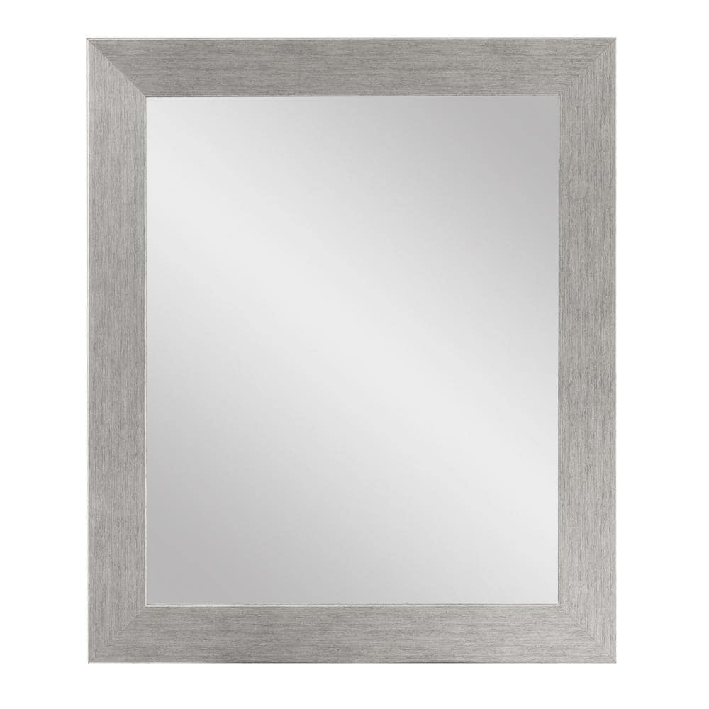 BrandtWorks Large Rectangle Gray Modern Mirror (50 in. H x 32 in. W ...