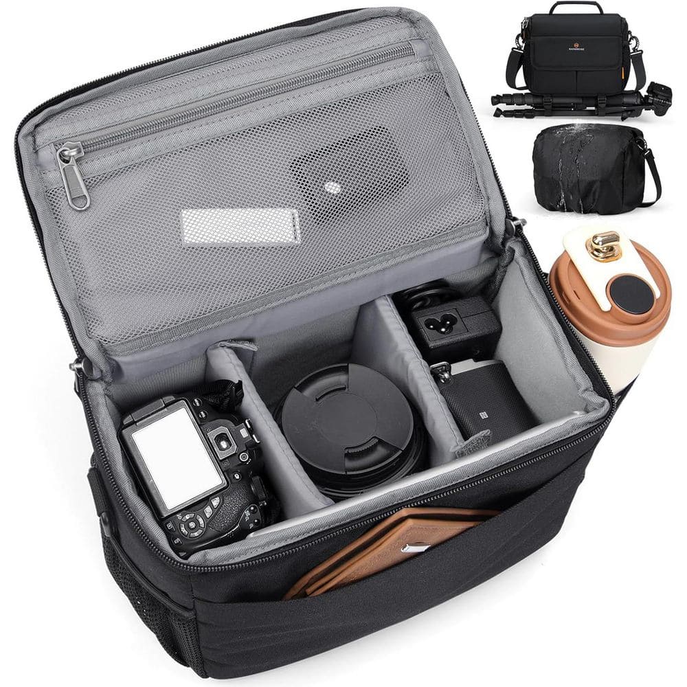 Lukyamzn Camera Sling Bag for DSLR SLR Mirrorless, Waterproof Compact ...