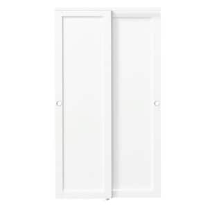 TENONER 72 in. x 80 in. 5-Panel White PVC Covering MDF. Assembly ...