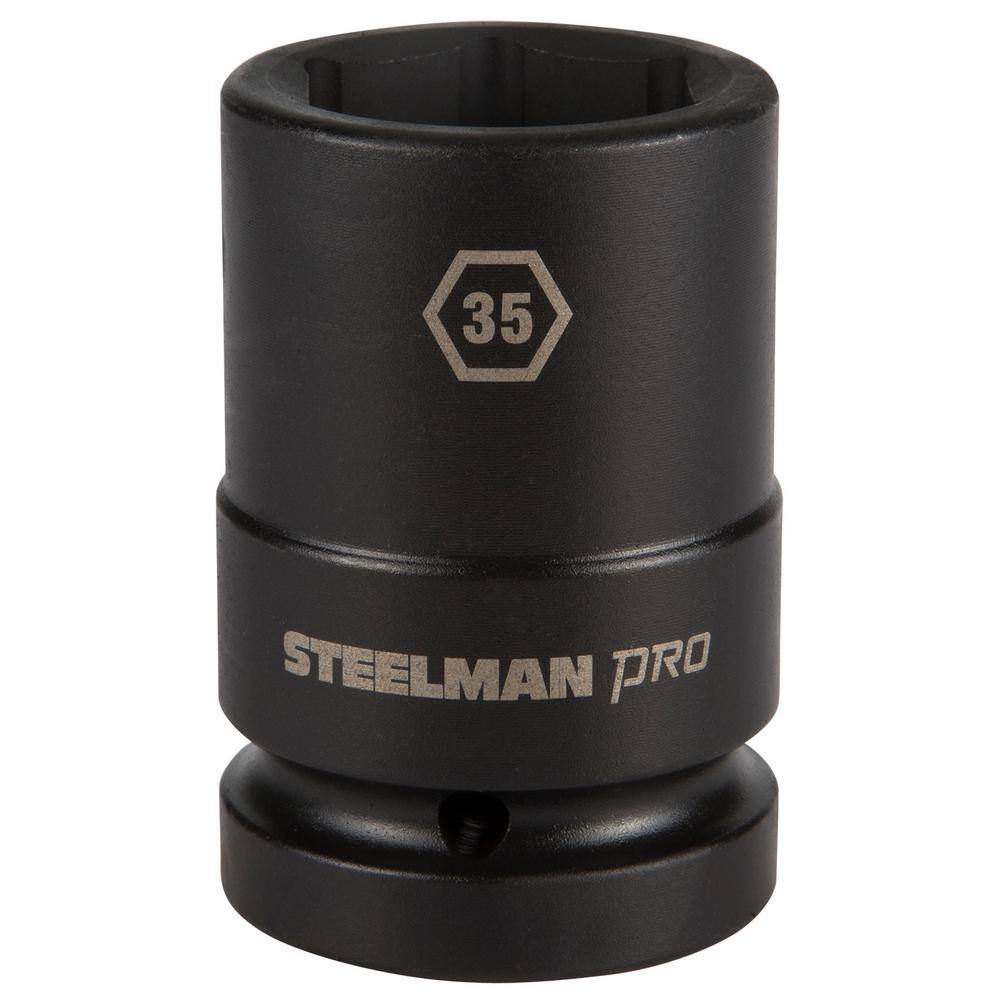 STEELMAN PRO 1 in. Drive Impact 6 Point 35 mm Thin Wall Deep Socket ...