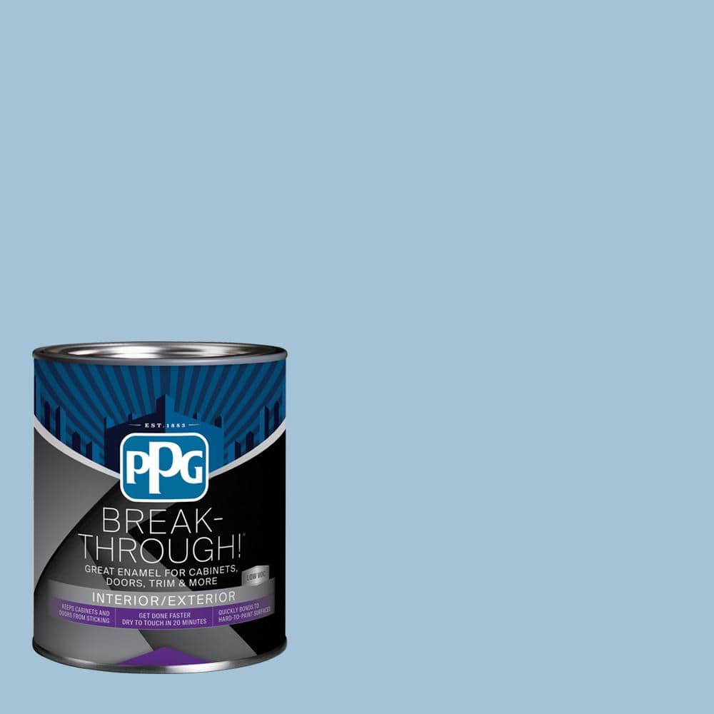 Reviews for Break-Through! 1 qt. PPG1158-3 Blue Bows Semi-Gloss Door ...