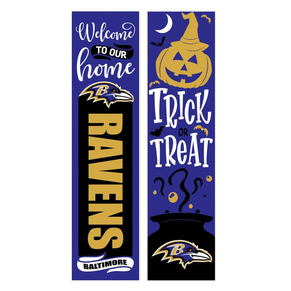 Evergreen 47 in. Double Sided Leaner Halloween Prop Porch Sign ...