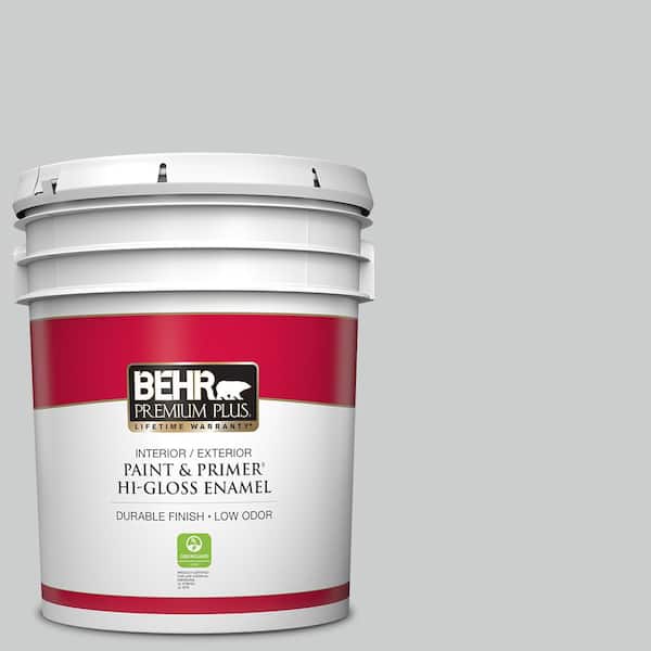 BEHR PREMIUM PLUS 5 gal. #PPU26-16 Hush Hi-Gloss Enamel Interior ...