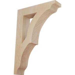 Ekena Millwork 2-1/2 in. x 6 in. x 4 in. Maple Small Thompson Bracket ...
