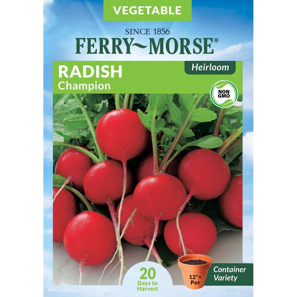 Ferry-Morse Radish Champion Heirloom Vegetable Seed 0087 - The Home Depot