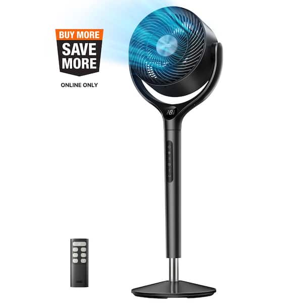DREO Smart Essential 42 in. 6 fan speeds Tower Fan in White with Wi-Fi ...
