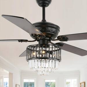 Oaks Aura Arluno 52 in. LED Indoor Chrome 3-Speed Reversible Glam ...