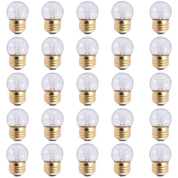 Bulbrite 7.5-Watts Clear Dimmable S11 E26 Warm White Incandescent Night ...