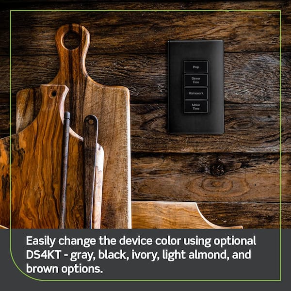 Leviton Decora Smart Wi-Fi 2nd Gen Scene Controller Switch D2SCS-1RW ...