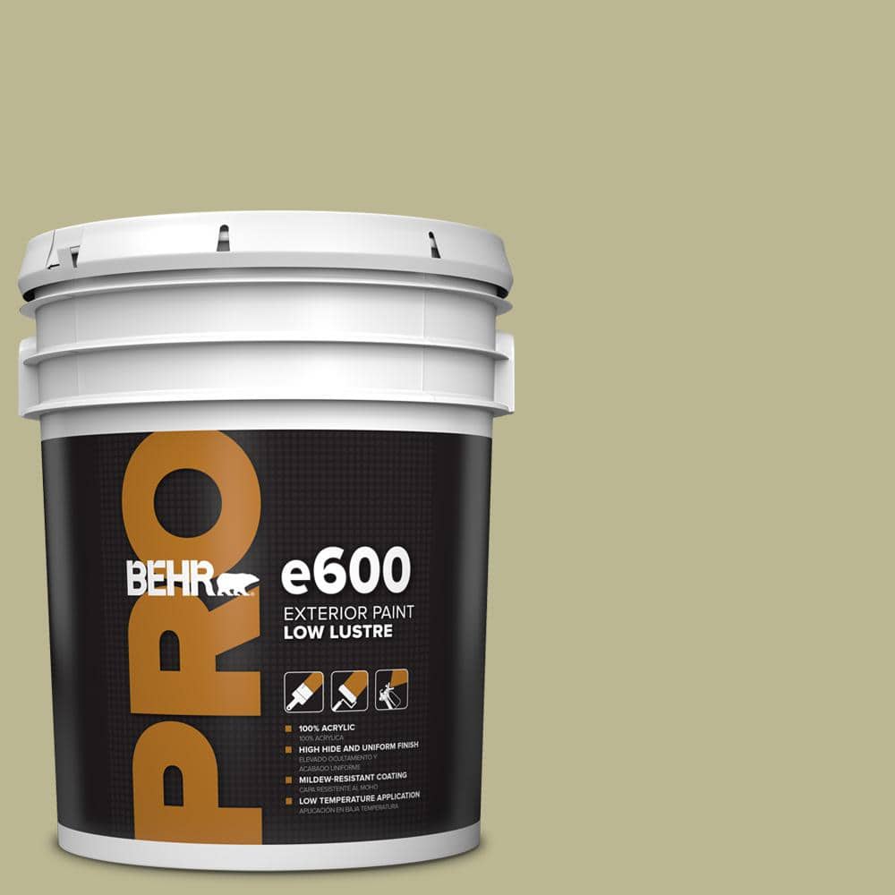 BEHR PRO 5 gal. #MQ6-56 Lichen Low Luster Exterior Paint PR62005 - The ...