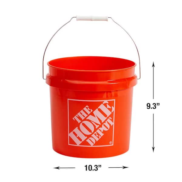 The Home Depot 2 gal. Orange paint Bucket PN0192 - The Home Depot