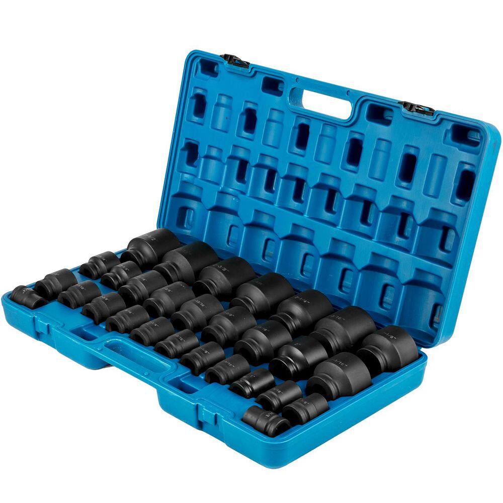SKYSHALO Impact Socket Set 3/4 in. 29 Piece Impact Sockets, 6-Point ...