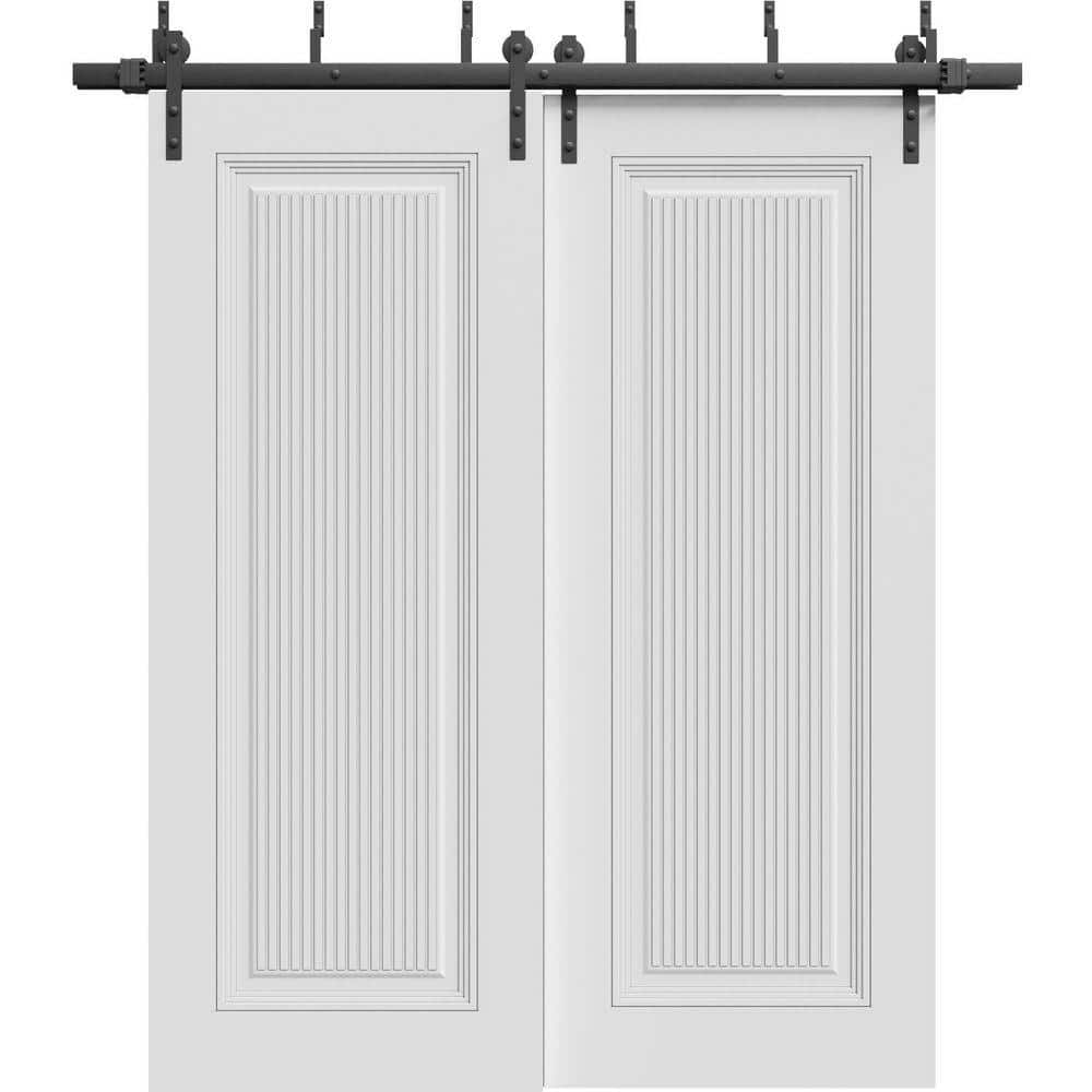 Sartodoors 7888 48 in. x 96 in. Sold Core White Enamel Color Wood ...
