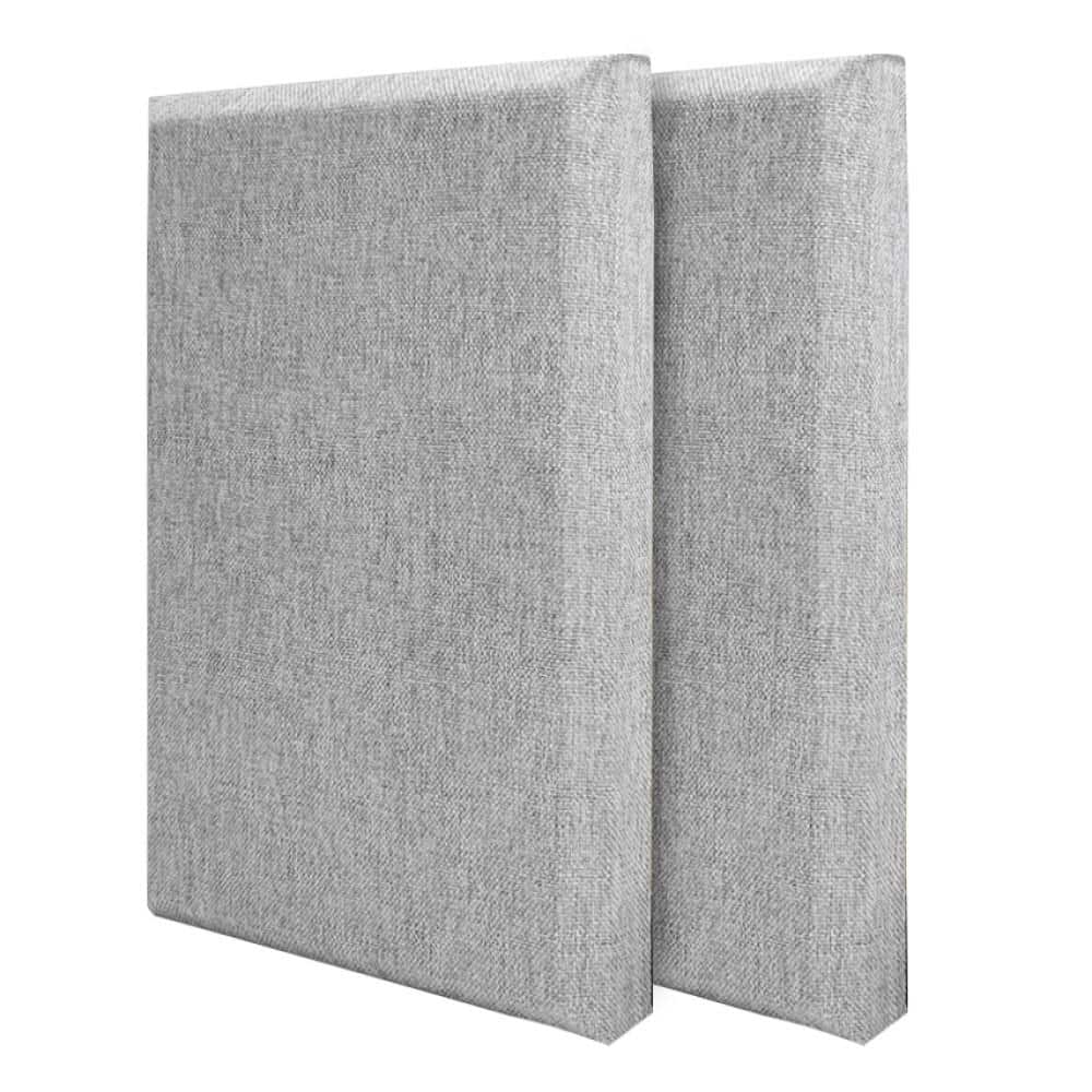 Wellco 1 in. x 24 in. x 48 in.Grey Fabric Sound Absorbing Acoustic ...