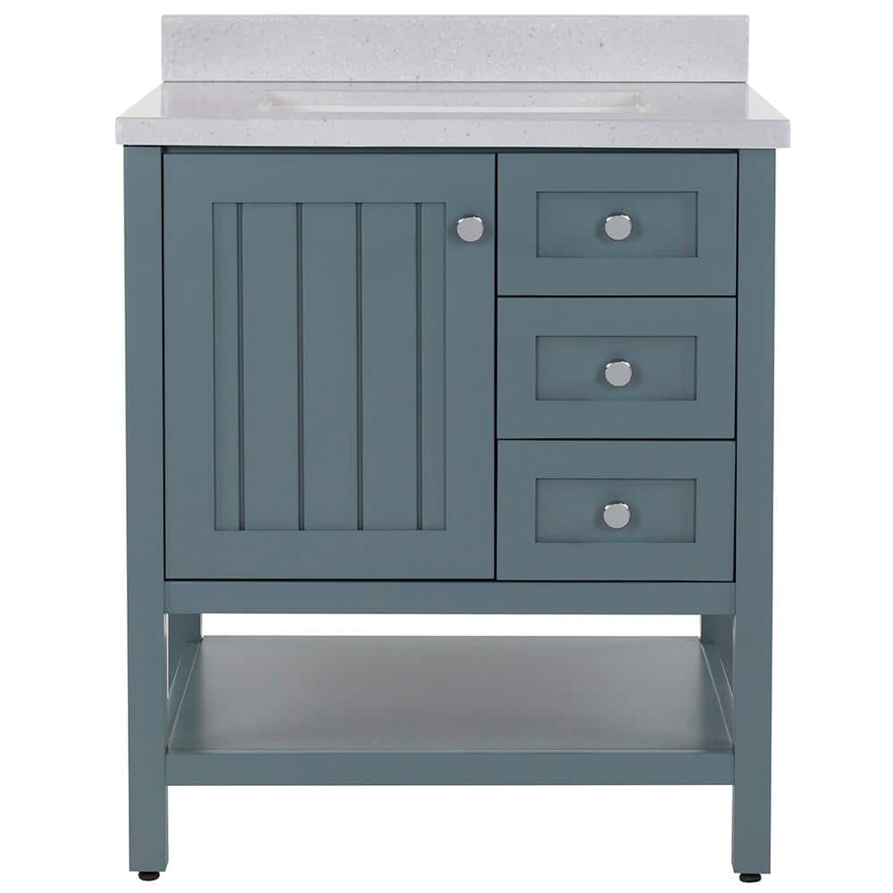 Home Decorators Collection Lanceton 31 in. W x 22 in. D Bath Vanity in ...