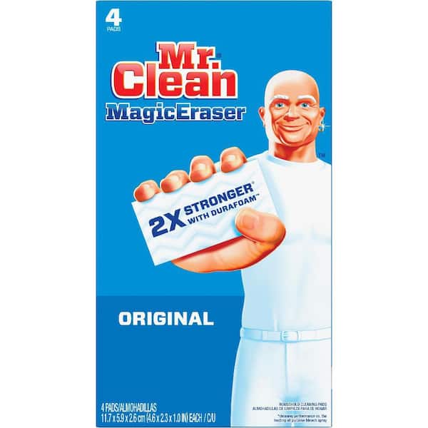 Mr. Clean 4.6 in. x 2.4 in. Cleaning Sponge (4-Pack) PAG82027PK - The ...
