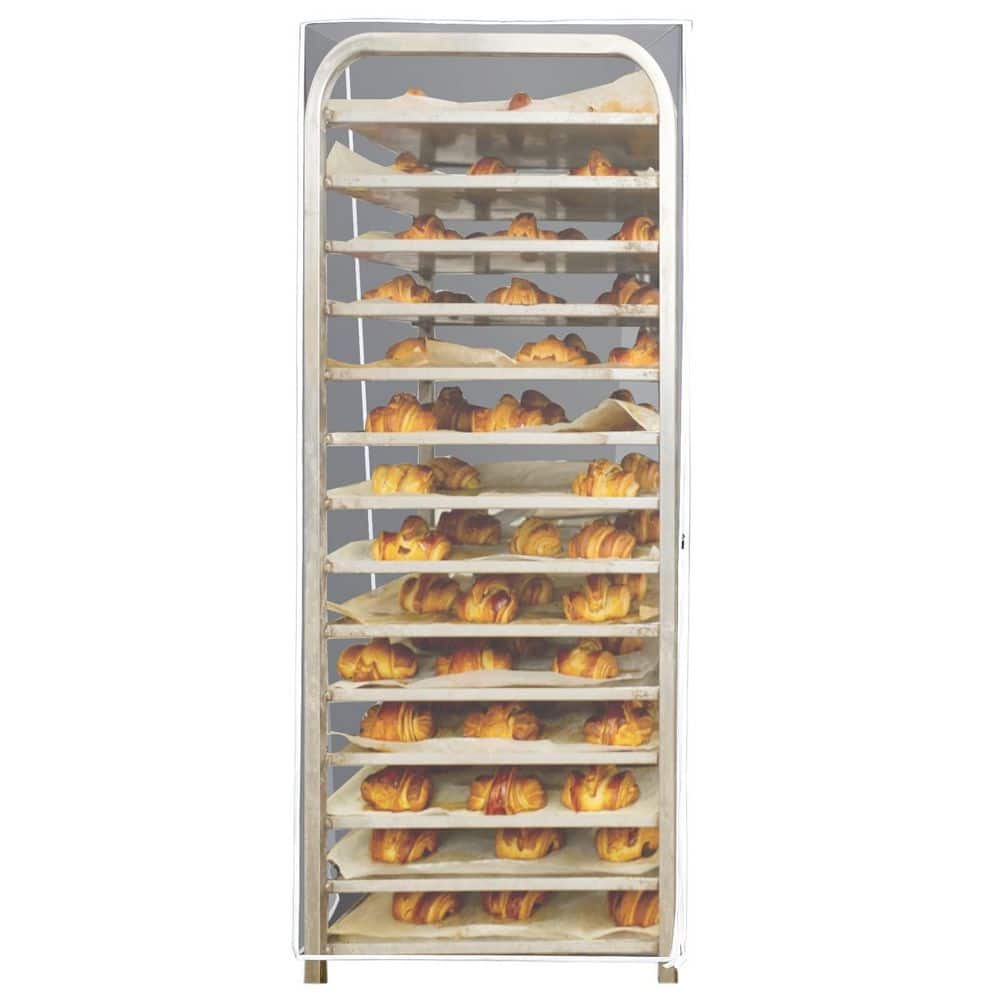 Wudkey Clear 28 in. x 23 in. x 61 in. Bun Pan Rack Cover Bakers Rack ...