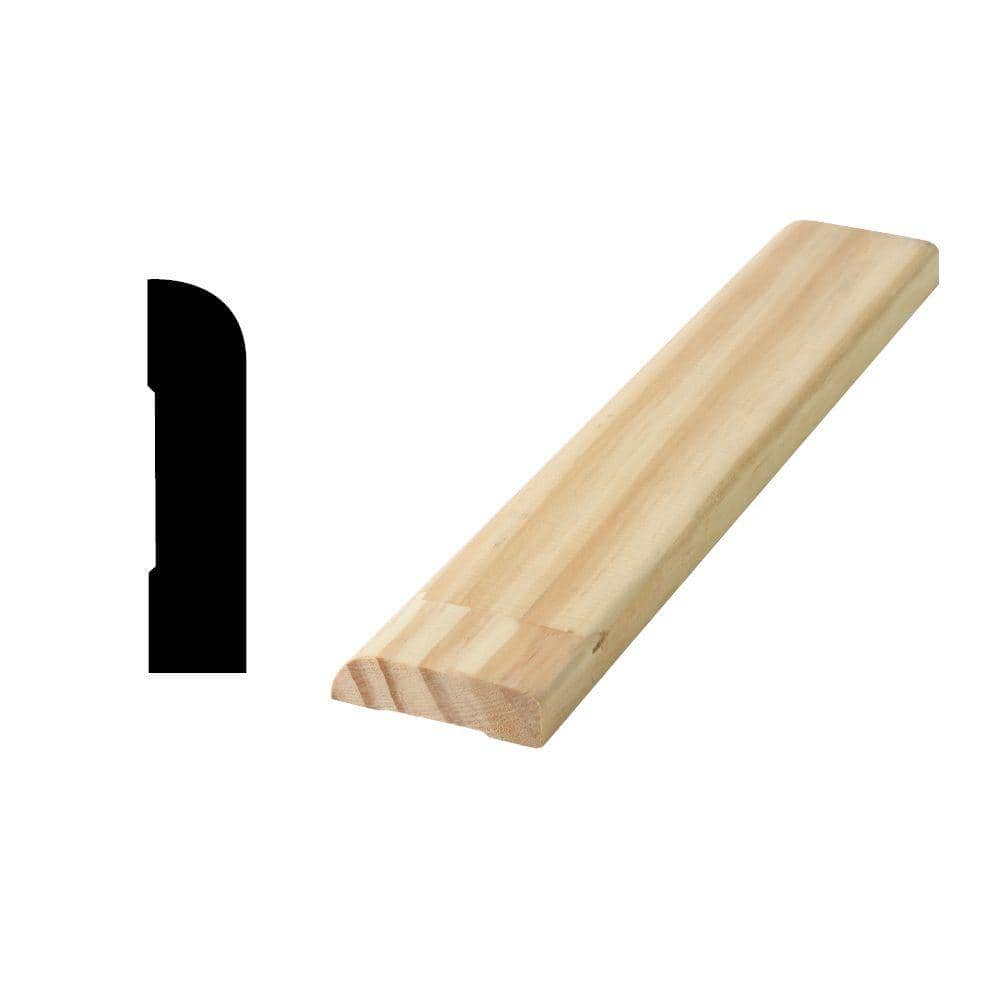 DecraMold WG E PATTERN 9/16 in. x 2-1/4 in. Solid Pine Door and Window ...