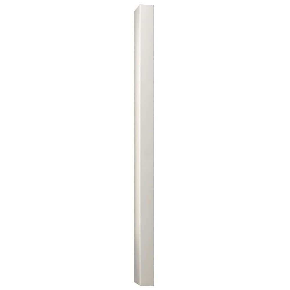 CREATIVE SURFACES 4 in. x 4 in. x 8 ft. White Vinyl Ivory Fence Post ...