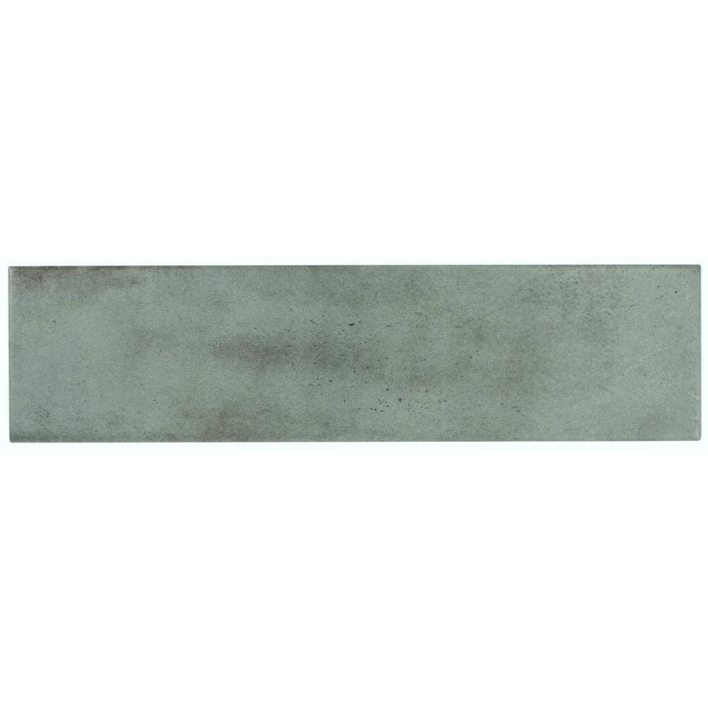 CRUZ BAY STUDIO Relic 3 in. x 6 in. Slate Blue Matte Ceramic Subway ...