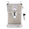 HADEN Barista Brew 7 Cup Putty/Chrome Espresso Machine with 20 Bar ...