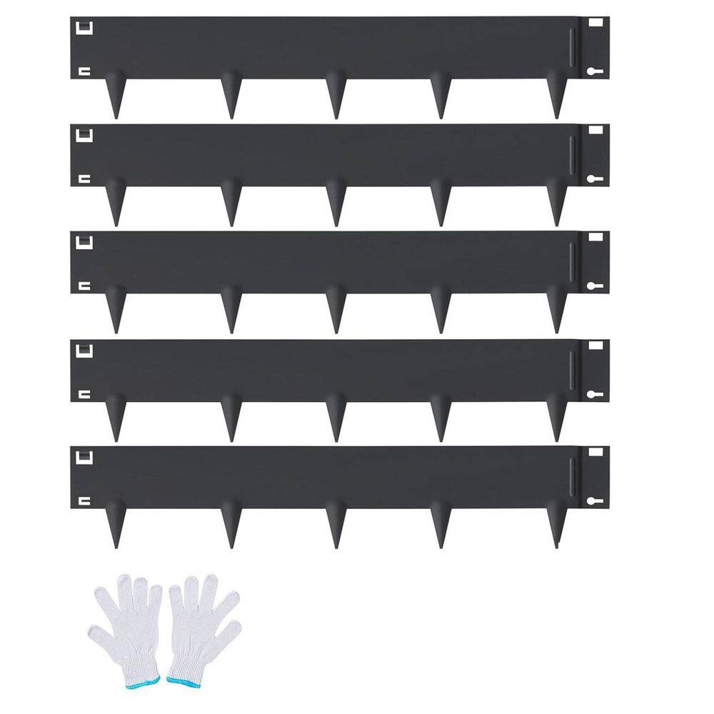 spca 39"L x 5"H x0.06"W Strips,Steel Landscape Edging, 5-Pack Steel ...