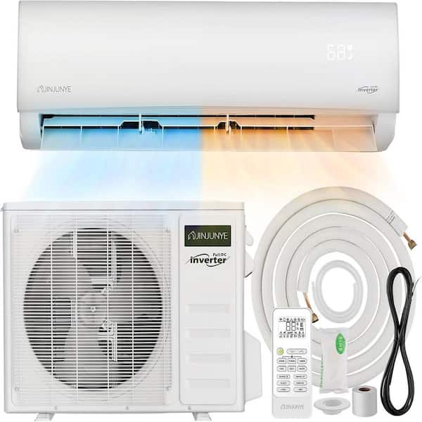 JINJUNYE 12000BTU Mini Split Air Conditioner Ductless Inverter Heat ...