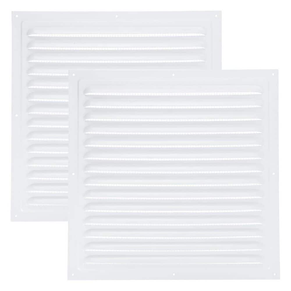 KIWDZFU 12 x 12 in. Aluminum Alloy Louvered Screen Mesh Vent Cover for ...