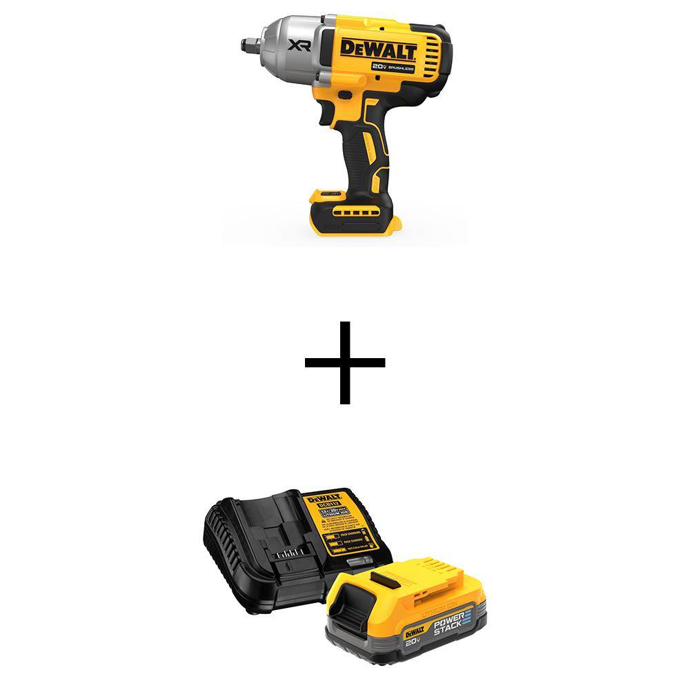 DEWALT 20V MAX Lithium-Ion Cordless 1/2 in. Impact Wrench with 20V MAX ...