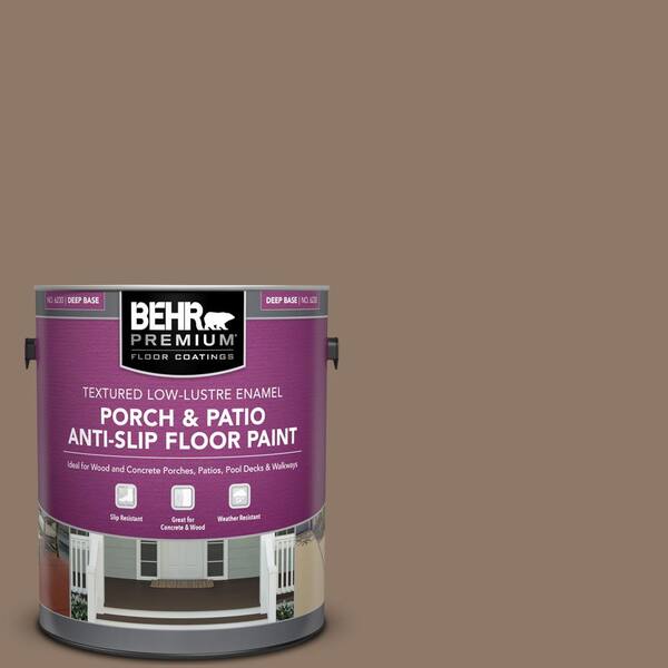 BEHR PREMIUM 1 gal. #PPU5-05 Coconut Shell Textured Low-Lustre Enamel ...