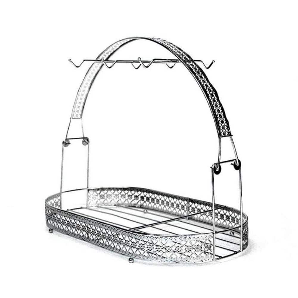 Aoibox 6 Hooks Silver Mug Tree Holder Coffee Cup Stand Dishes Organizer ...