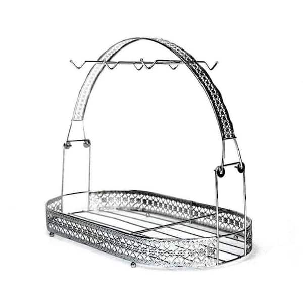 Aoibox 6 Hooks Silver Mug Tree Holder Coffee Cup Stand Dishes Organizer ...
