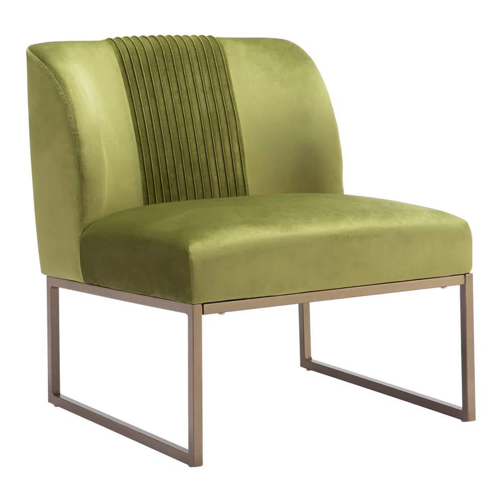 ZUO Sante Fe Olive Green Accent Chair 109527 - The Home Depot