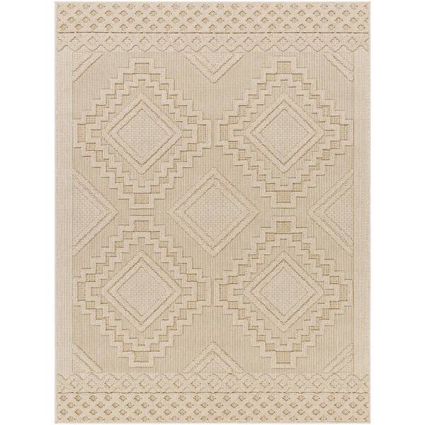 Artistic Weavers Rockport Beige Moroccan 5 ft. x 7 ft. Indoor/Outdoor ...
