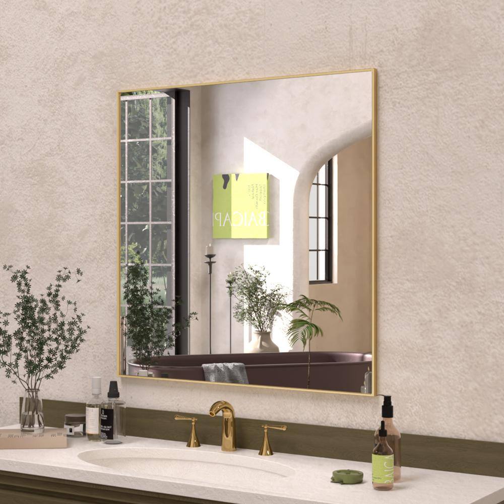 Hermitage Bath Sight 30 in. W. x 30 in. H Rectangular Framed Wall ...