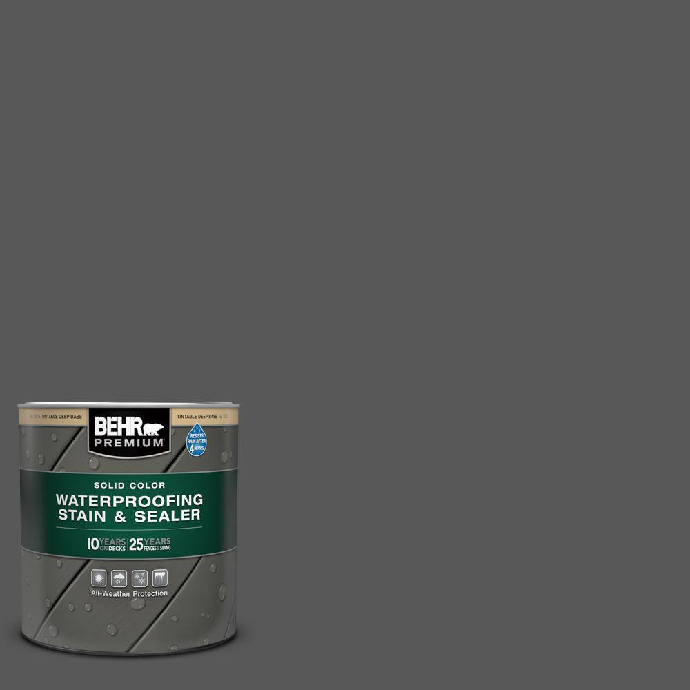 BEHR PREMIUM 1 qt. #PPU24-22 Shadow Mountain Solid Color Waterproofing ...