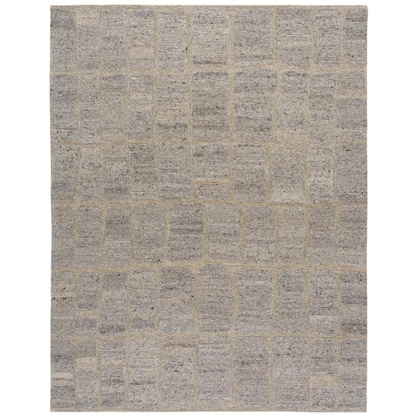 SAFAVIEH Harvest 8 ft. x 10 ft. Taupe/Gray Abstract Tile Area Rug ...