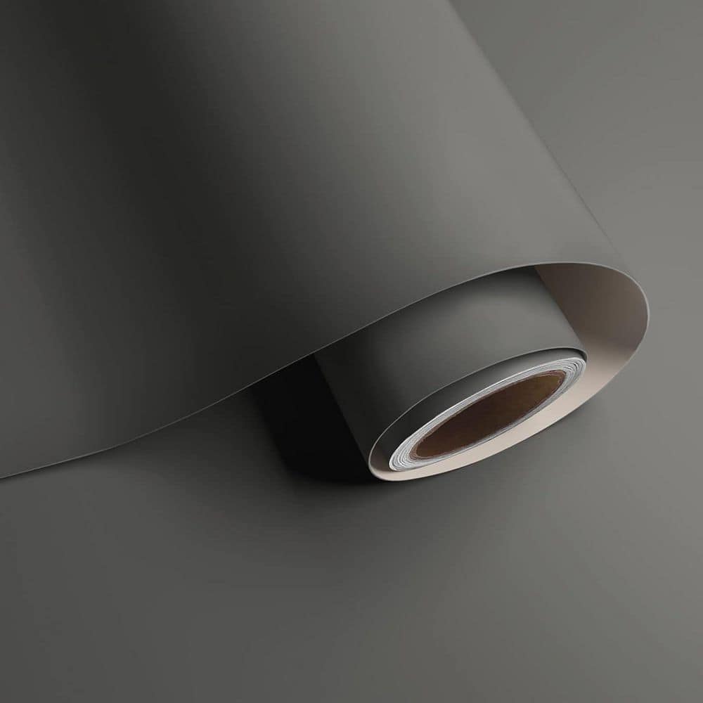 Solid Grey Contact Paper Peel and Stick Waterproof Removable Wallpaper ...