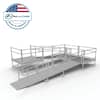 EZ-ACCESS PATHWAY 20 ft. U-Shaped Aluminum Wheelchair Ramp Kit with ...