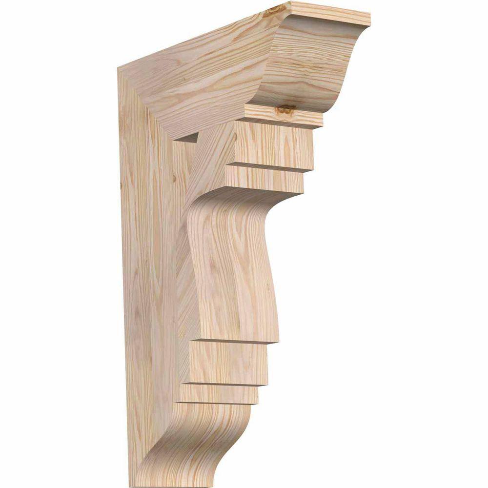 Ekena Millwork 5.5 in. x 26 in. x 18 in. Douglas Fir Merced Traditional ...