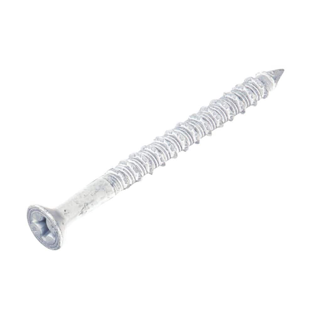 Tapcon 1/4 in. x 1-1/4 in. White Ultrashield Hex-Washer-Head Concrete Anchors (75-Piece) 24341 ...