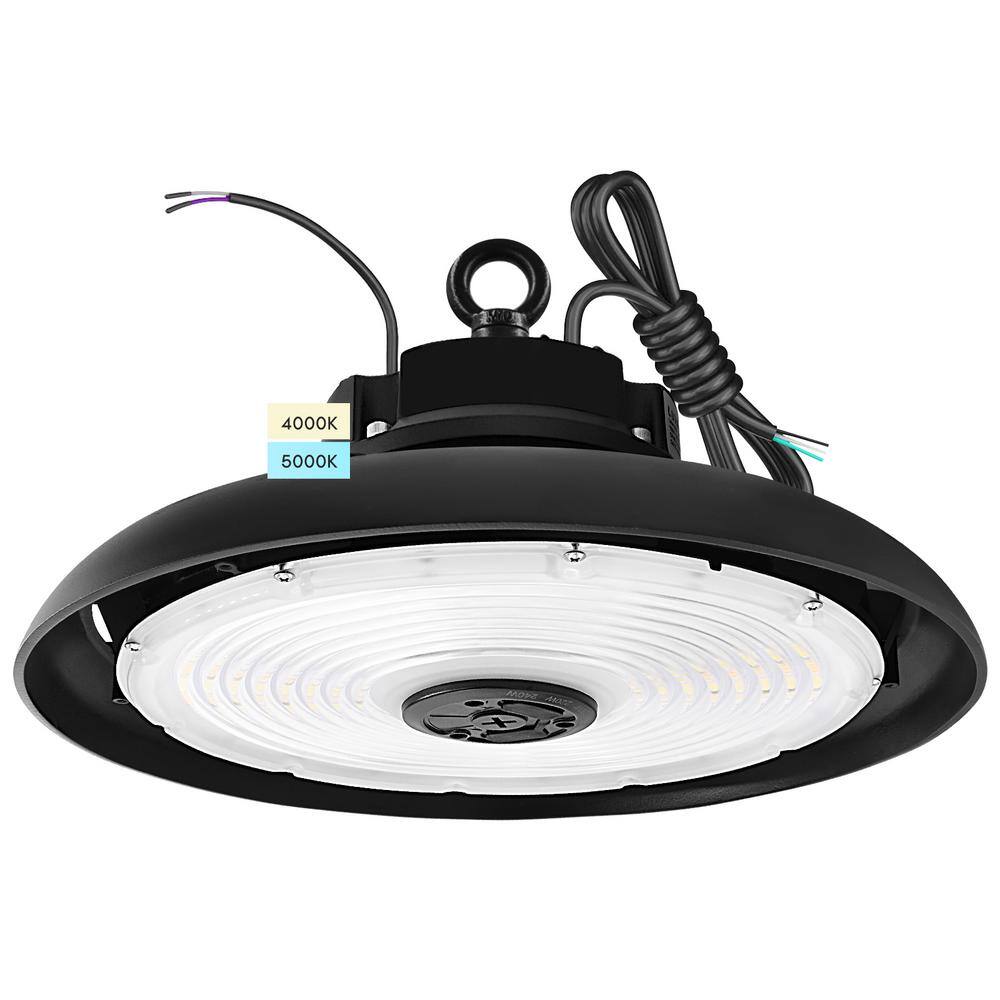 LUXRITE 200/220/250-Watt Equivalent UFO Integrated LED High Bay Light ...