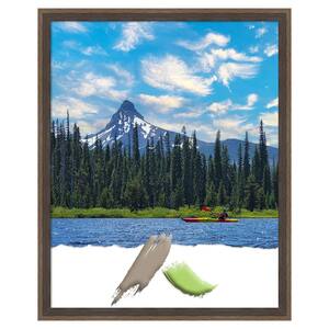 Amanti Art Hardwood Wedge Mocha Wood Picture Frame Opening Size 20 x 30 ...