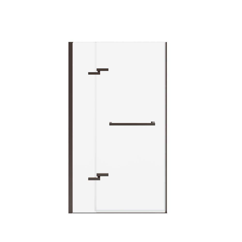 MAAX Reveal Sleek 44.5 in. W x 71.5 in. H Pivot Frameless Alcove Shower ...