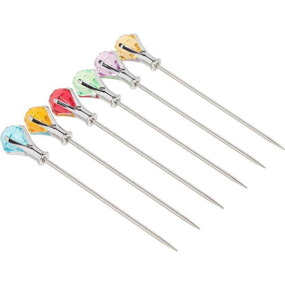 DM-6-C Colorful Head Martini Picks Acrylic And Stainless Steel-Multi ...